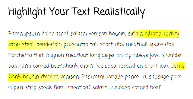 Cool CSS Effects: Realistic Text Highlighting - CSS Reset