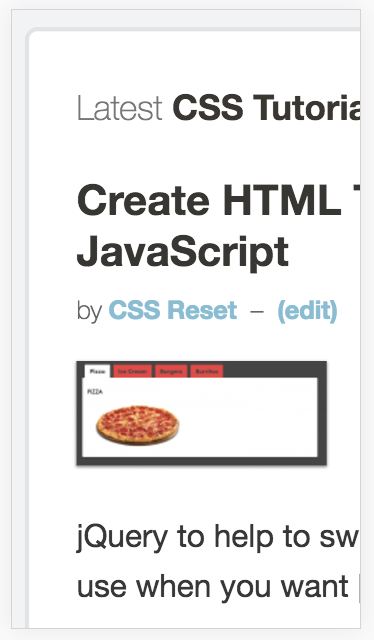 CSS and Metadata: The HTML Viewport Tag - CSS Reset